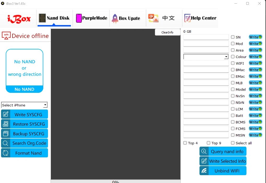 iBox 2 BGA110 PCIE NAND DFU Programmer